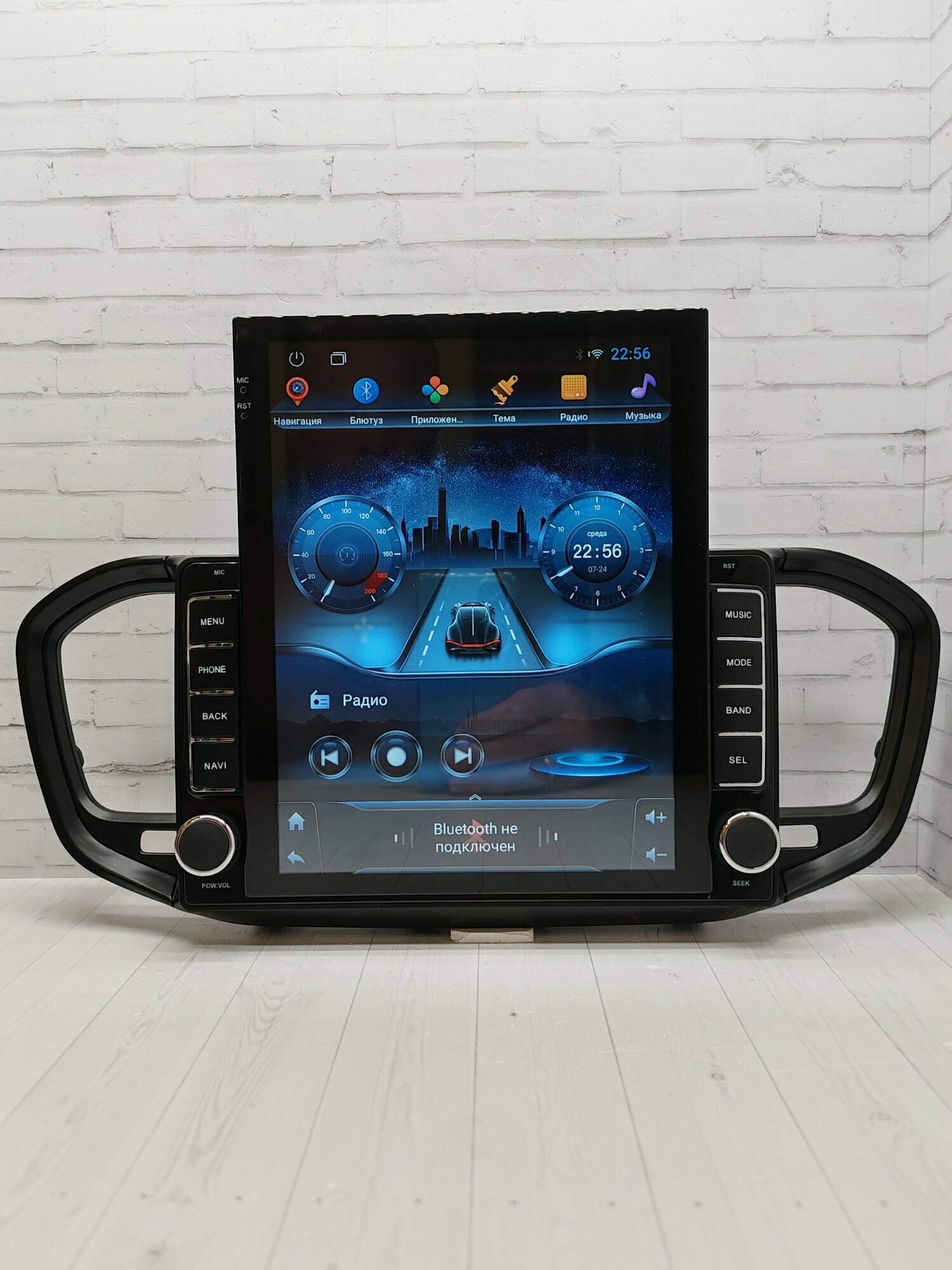 Магнитола Тесла (Tesla), 8-ядер по 2,2МГц, 4/64гб, CarPlay, Android-Auto, для Лада Веста (Lada Vesta) от 2022 год +