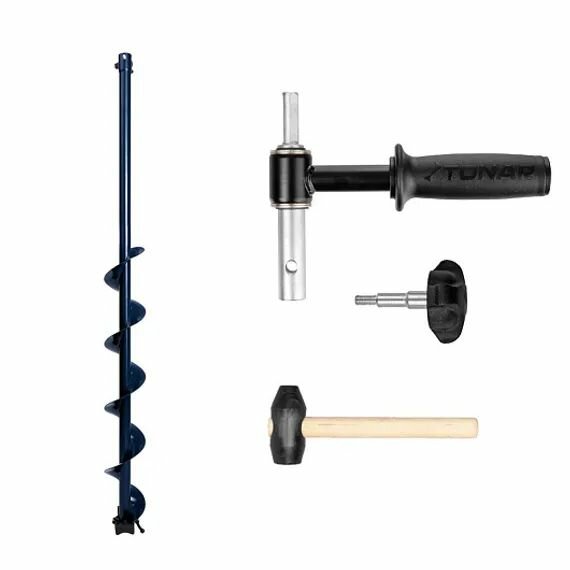 Комплект Шнек для шуруповерта ALTAY ENERGY 110R +адаптер АШ20ПС +молоточек (T-SAE110R-ASH20)