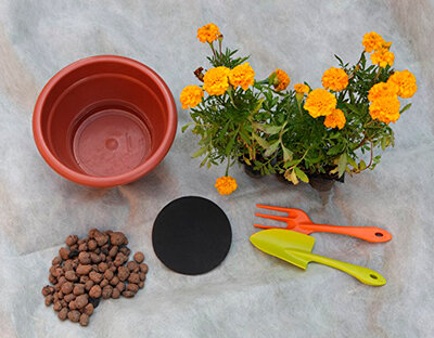 Дренажный фильтр для горшка d-18см (10 шт.), для комнатных растений, рассады