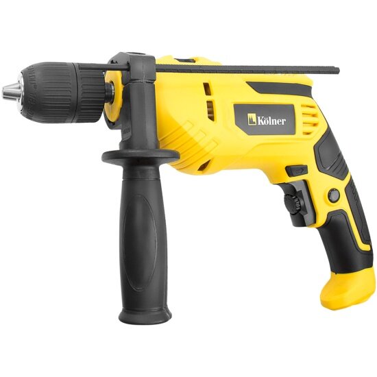 Kolner Дрель ударная 700 Вт, 13 мм, KID 700VQ, БЗП патрон 1,5-13 мм, ругулировка оборотов 0- 3000 об/мин, кирпич/мет/дерево- 11/11/25 мм, кабель 2 м