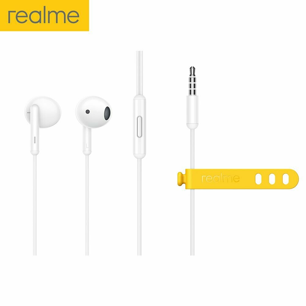 Realme Buds Классические наушники 1,3 м Проводные наушники Половина-вкладыши
