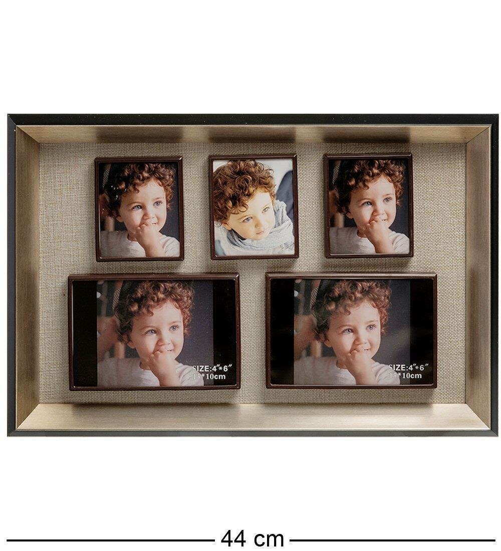 Панно из фоторамок на магните A2116082 Art Home, Пластик, ткань, магнит