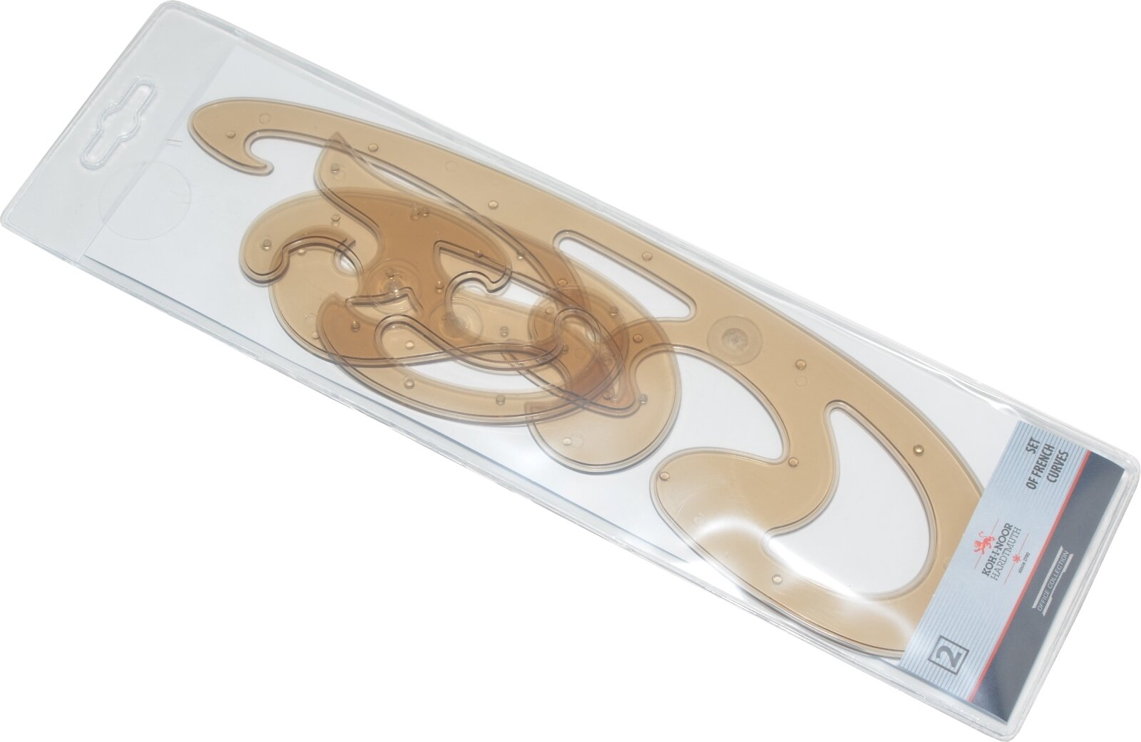 KOH-I-NOOR Набор лекал малый 3 шт. (075005800000), коричневый N2