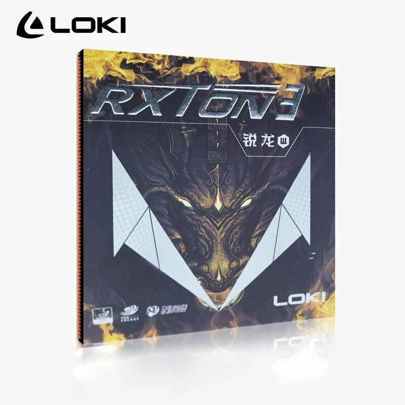 Резина для настольного тенниса LOKI RXTON 3 Black, 1pc