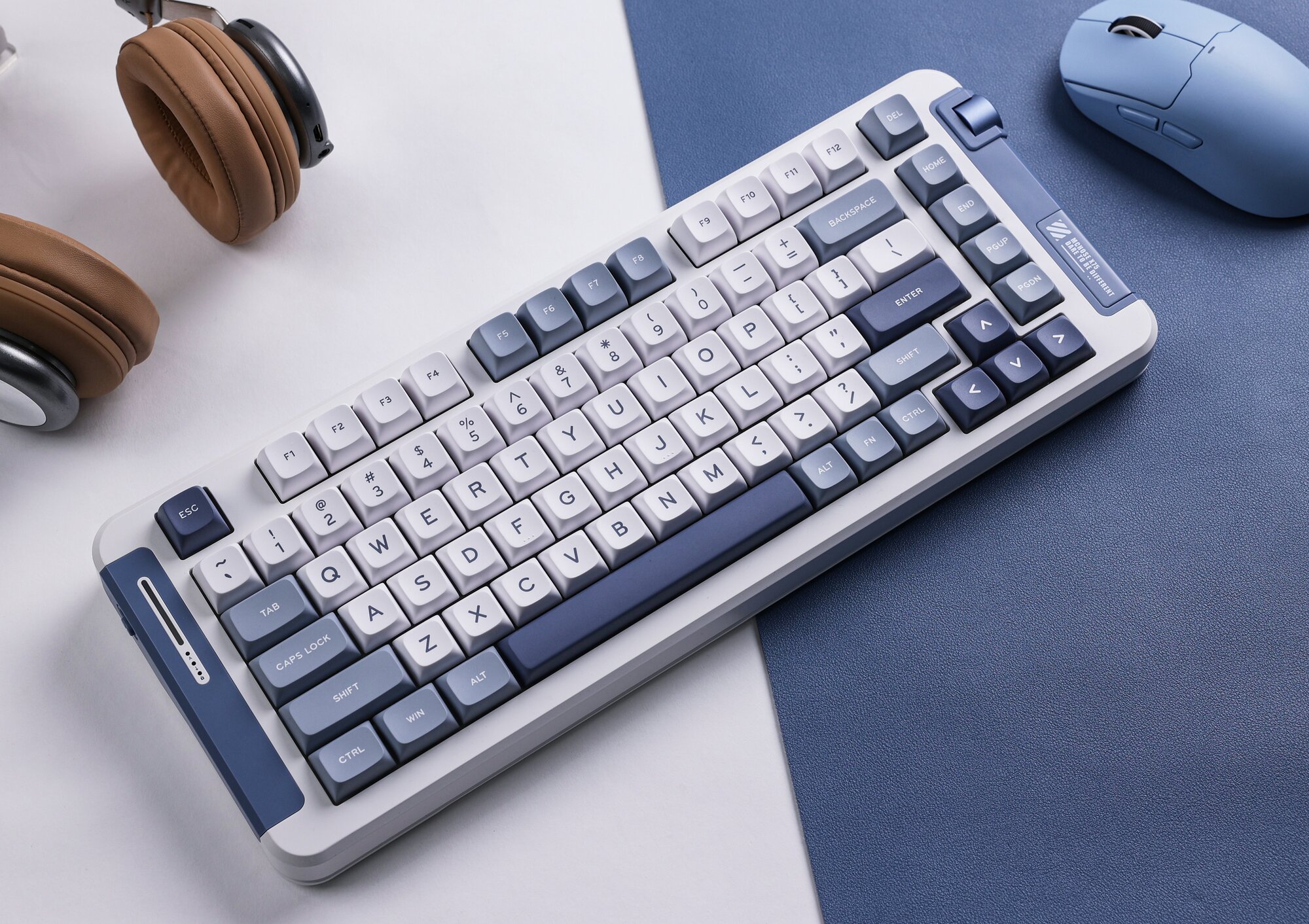 Беспроводная механическая клавиатура MCHOSE X75(английская раскладка), темно-синий