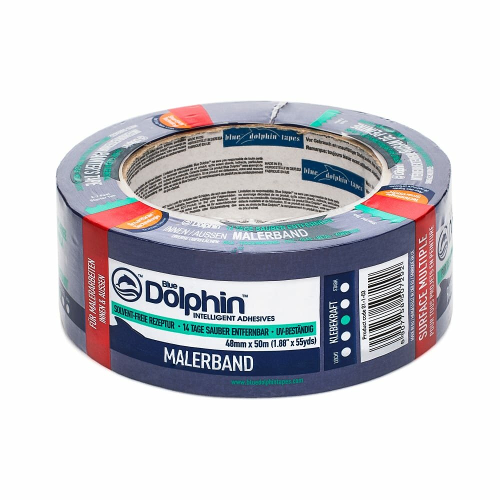 Малярная лента Blue Dolphin Painters Tape 48мм х 50м 01-1-03-EN SBL BDN