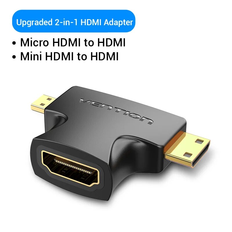 Переходник Vention Micro HDMI/Mini HDMI - HDMI 2-в-1