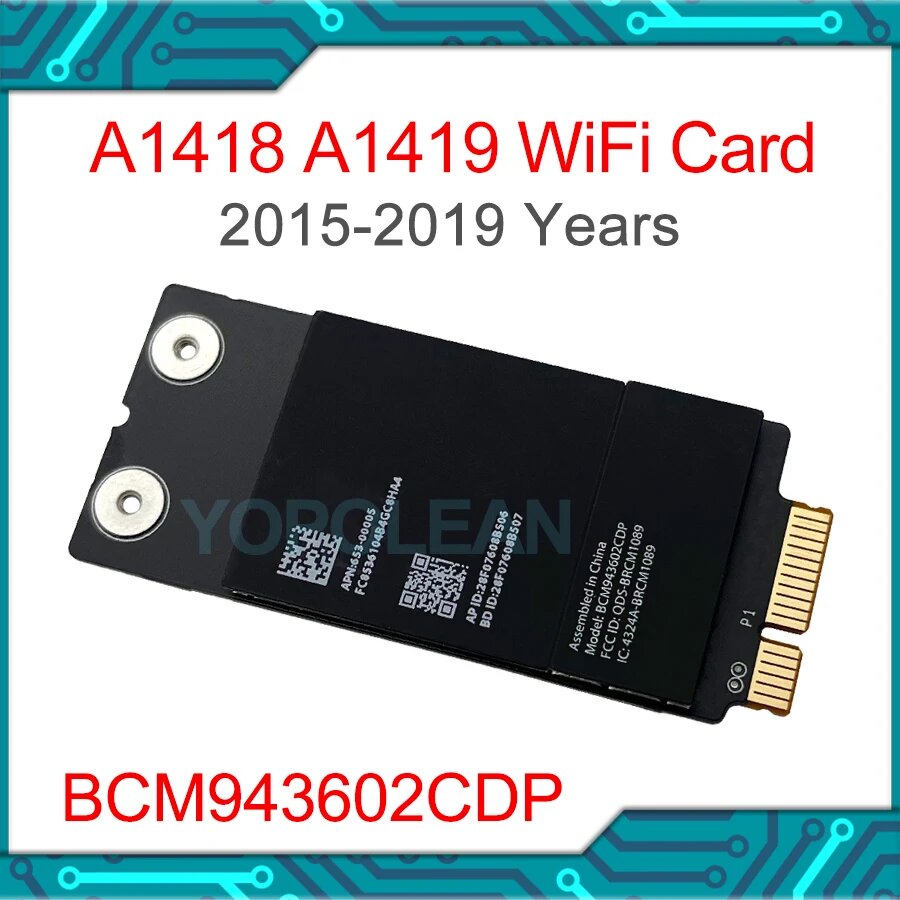 FAXDEVERY Wi-Fi карта BCM943602CDP для iMac 2015-2019 Year Used