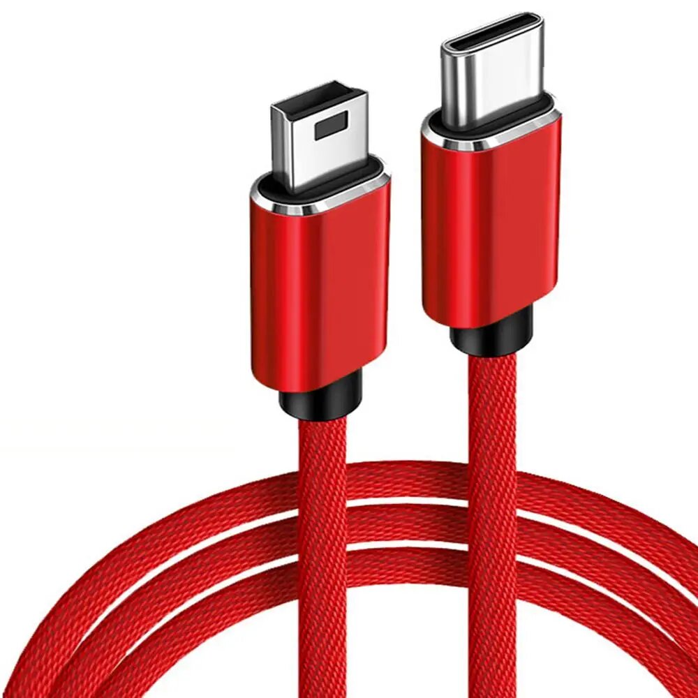 USB Type C - Mini USB кабель, Red