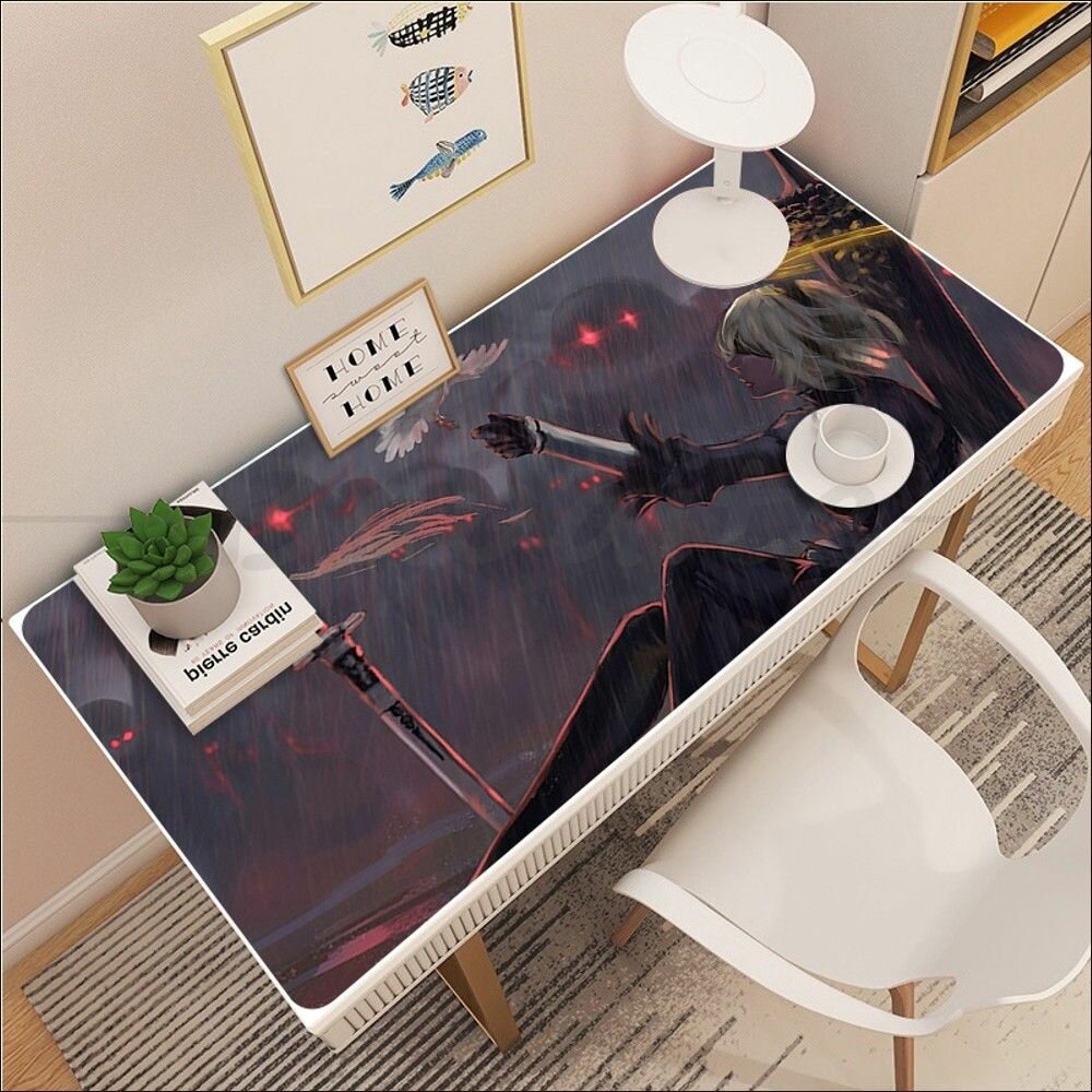 Аниме мультфильм 2B коврик для мыши XXL настольный коврик для ноутбука нескользящее настольное 900X400