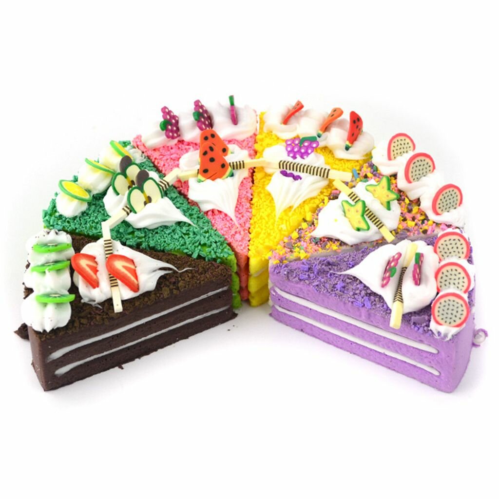 (1) Имитационная модель треугольного торта (случайный стиль)