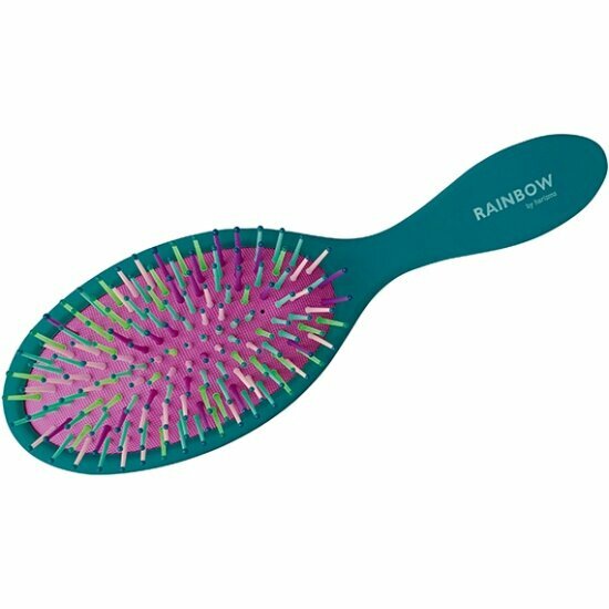Щетка для волос Harizma Rainbo большая, зелёная