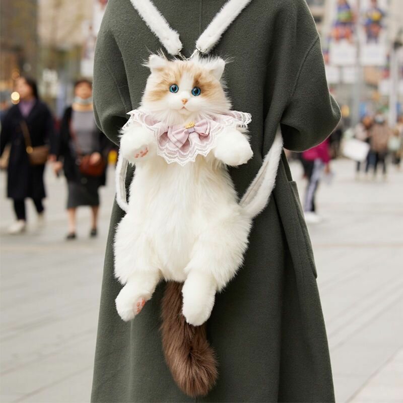 Chongker Рюкзак с кошкой белый M
