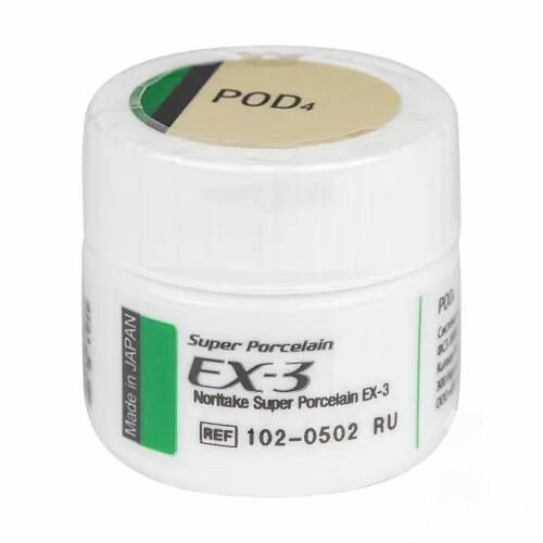 Стоматологический материал Noritake EX-3. Масса керамическая для металлокерамики Норитаки. Паста-опак D4 (6 гр)