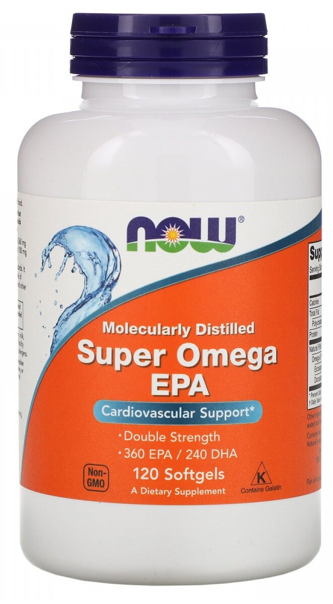 Омега 3,6,9 NOW Super Omega EPA 1200 mg 360/240 120 гел. капс