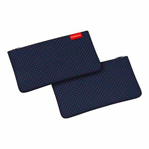 Пенал-косметичка Erich Krause 220х120, "Dots in Blue", плоский, на молнии (52360)