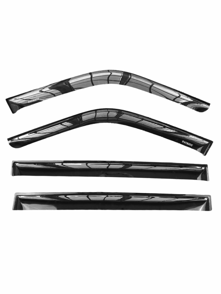 Дефлекторы стекла, ветровики УАЗ Патриот (4 шт) дельта