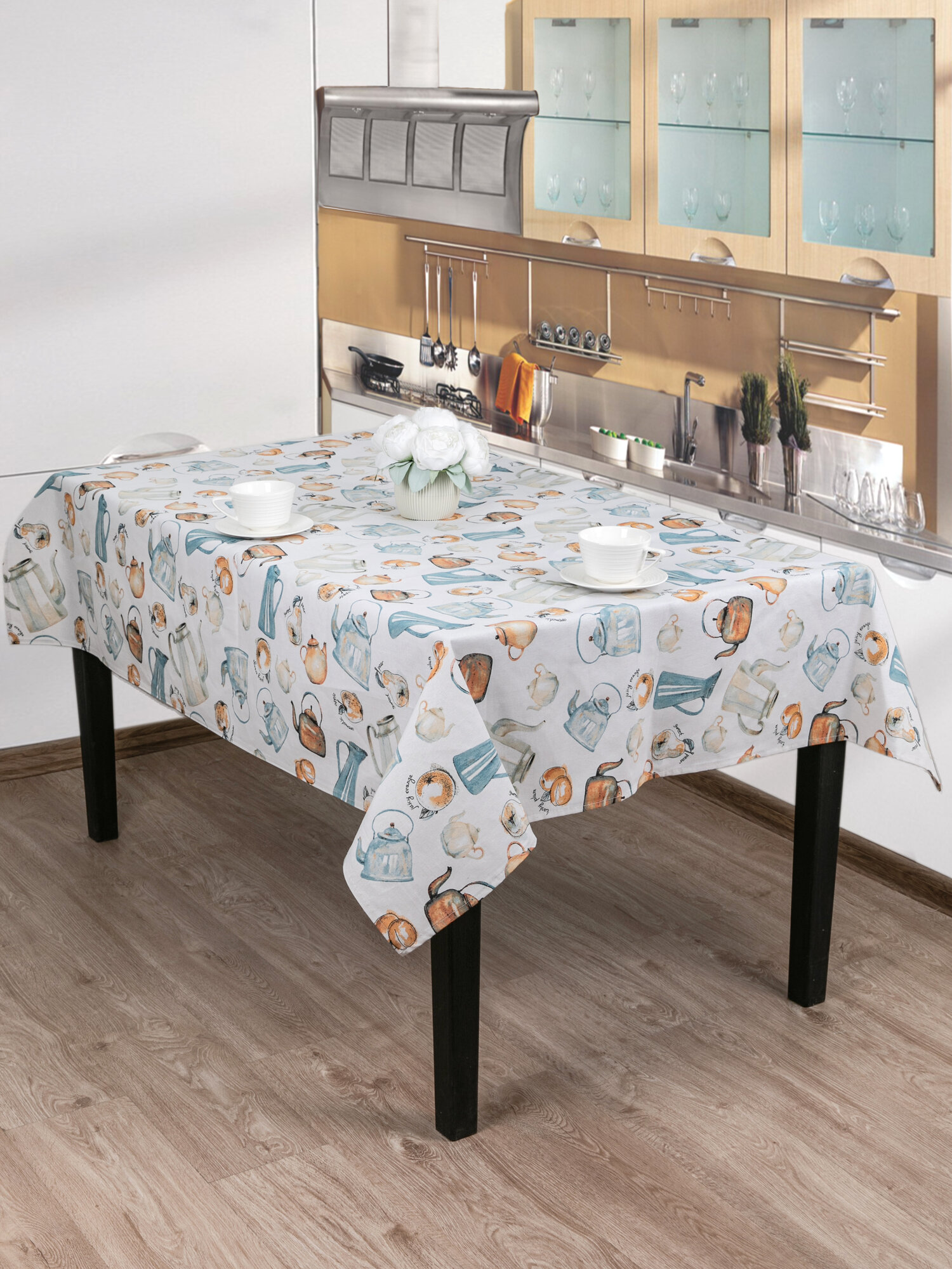 Скатерть на стол тканевая 140х180 см, Melangio