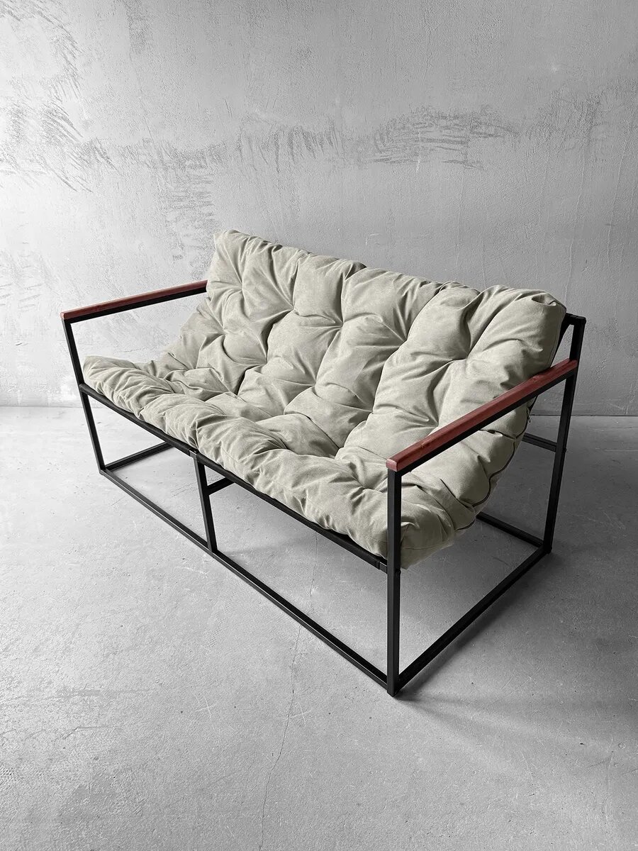 Диван Лофтовик Комфи ++ велюр молочный