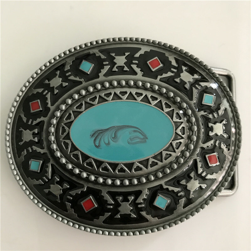 Пряжка декоративная для ремня "Узор тотема". Большая пряжка на мужской ремень 35-40 мм