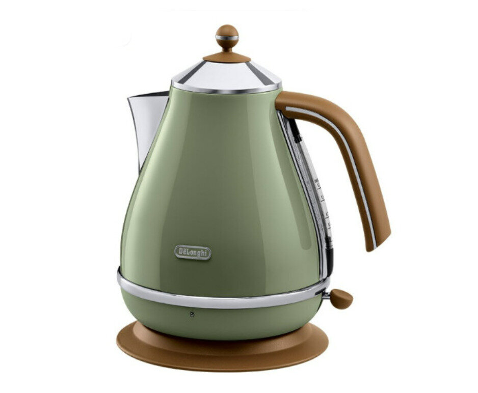 Чайник DeLonghi Icona Vintage, 1.7 л, мощность 2000Вт, зеленый