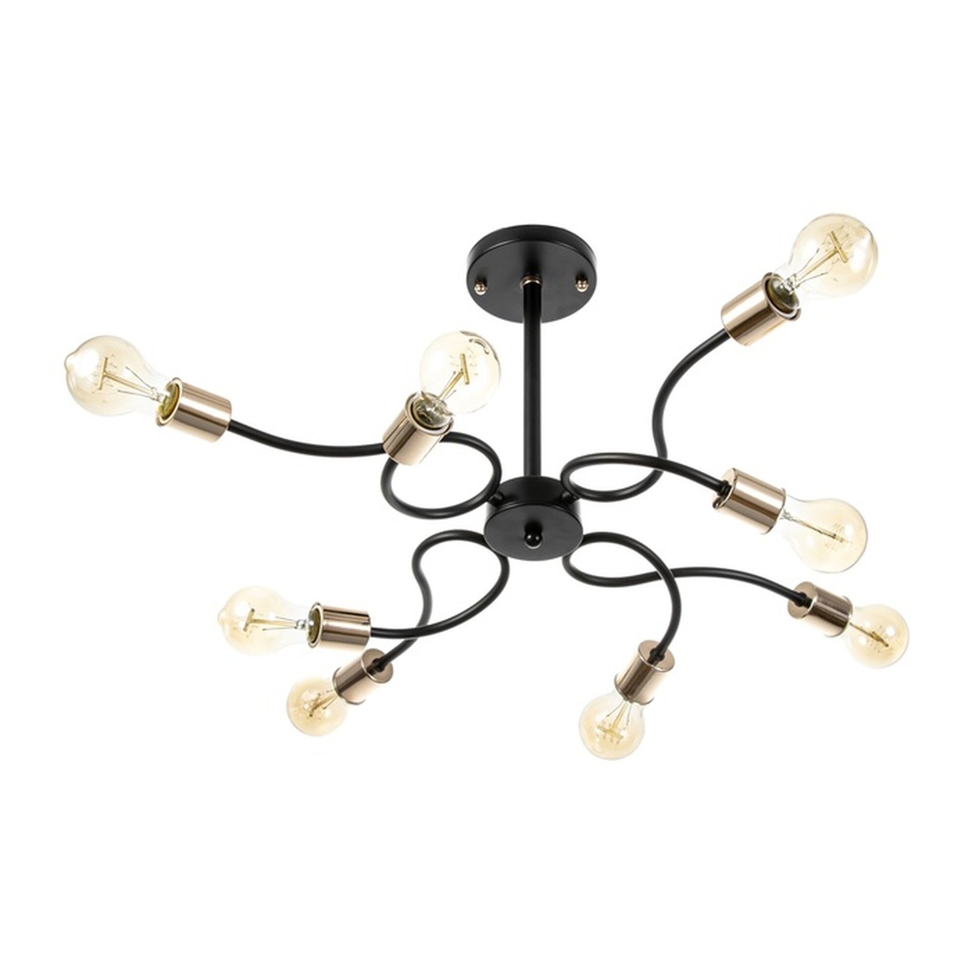 Люстра BayerLux "Рипли", E27, 40 Вт, металл, 8 ламп, 60x60x40 см