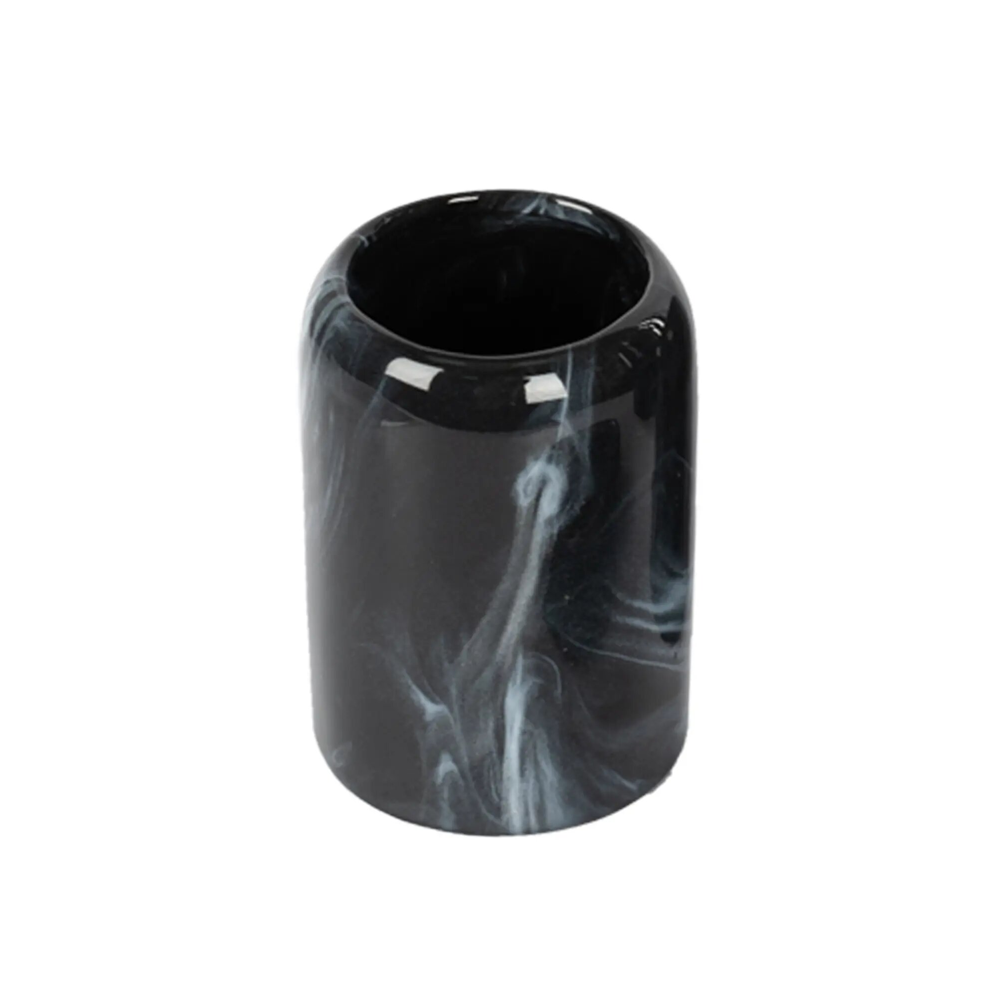 Стакан для зубных щеток Lemer Cullieri керамический черный - декор для ванной