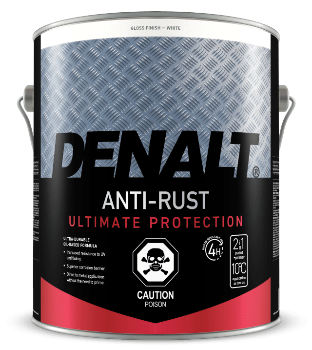 Краска METAL ANTI-RUST ENAMEL Жидкий Пластик, полиуретановая для внутренних и наружных работ с антикоррозионными добавками нейтральная база 0,87л