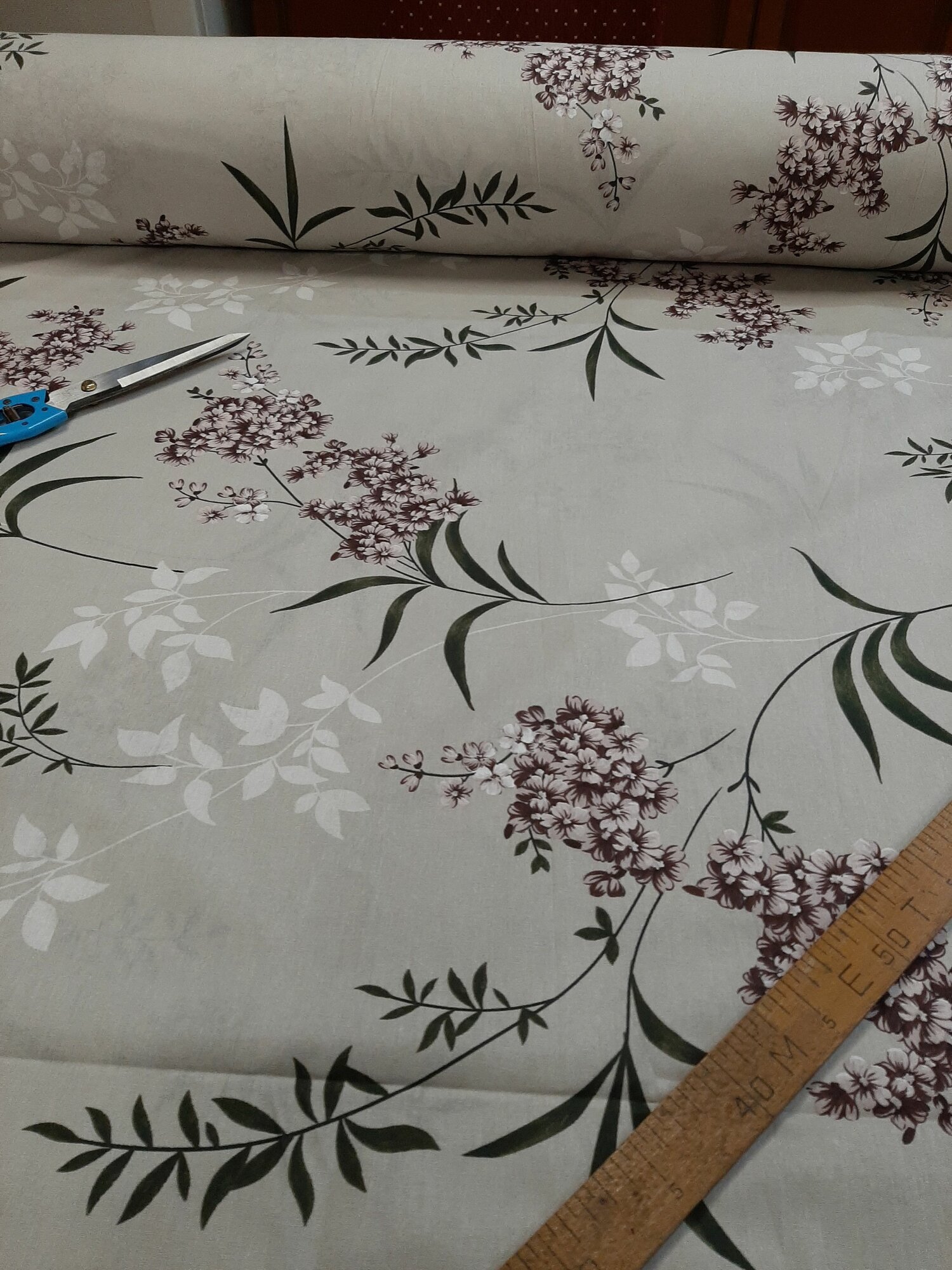 Поплин, хлопок 100%, ткань для шитья, 1м.