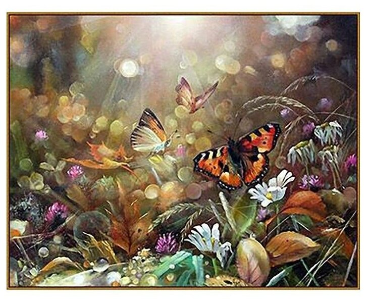 Алмазная мозаика "Волшебное утро", 25 цветов