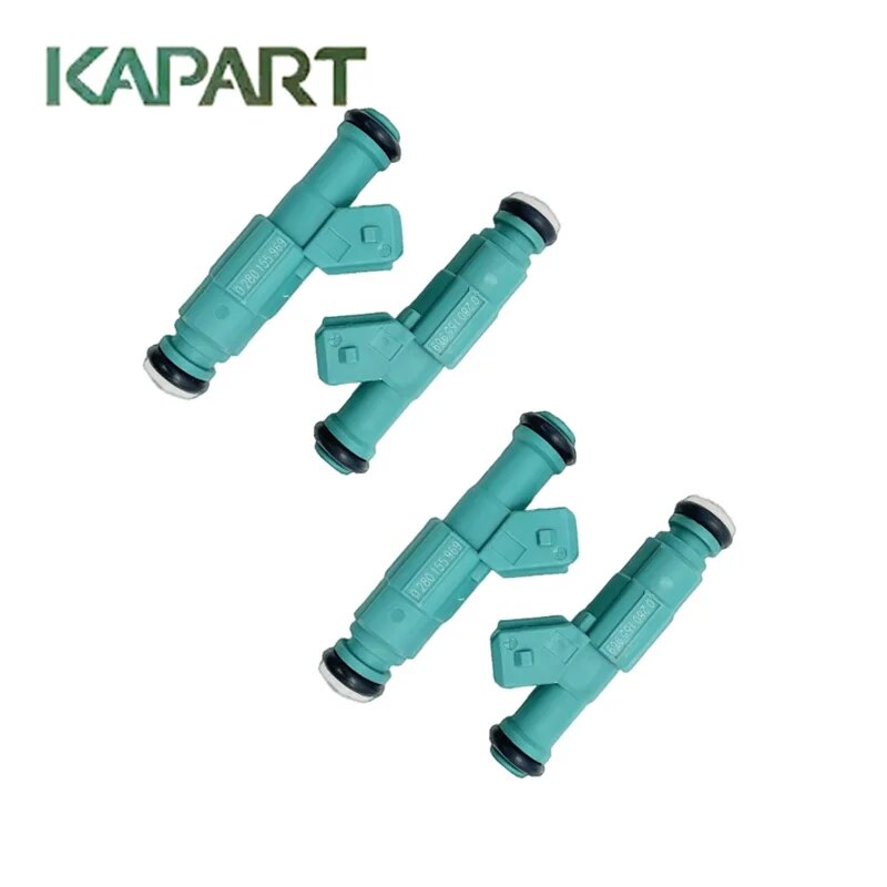 4 шт. 0280155969 Форсунка топливной форсунки F87E9F593E1B подходит для BMW E30 E31 E32 E34 E36 E38 325i 518i 525i 1982-1992