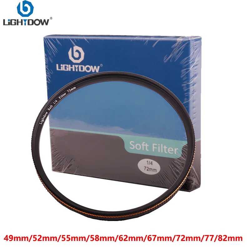 Lightdow 1/4 белый мягкий фильтр для объективов Canon Nikon Sony 49-82 мм