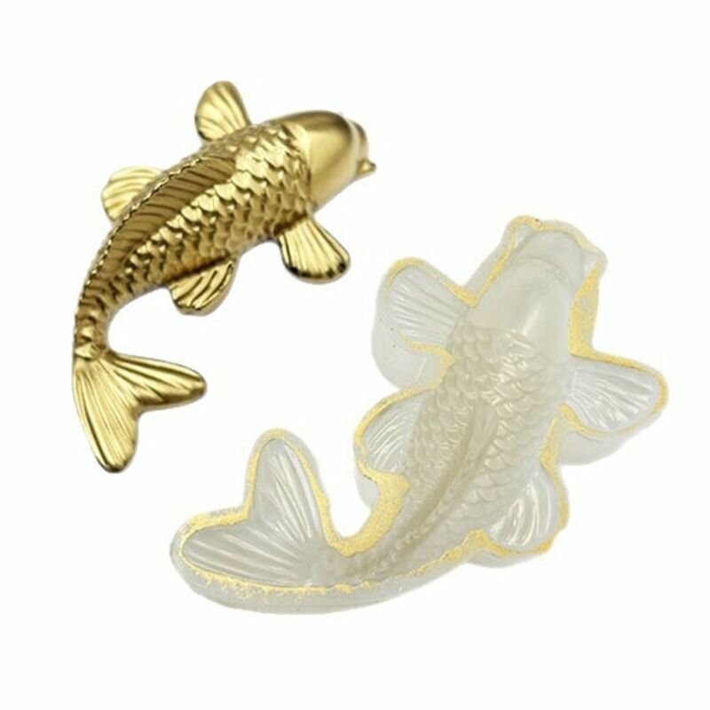 Силиконовая форма для рыбы кои с зеркалом из эпоксидной смолы