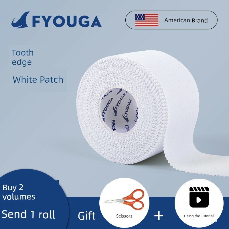 Спортивный бинт FYOUGA Feiyou, белый, самоклеящийся, для стопы, для баскетбола, волейбола, для лодыжки, запястья,