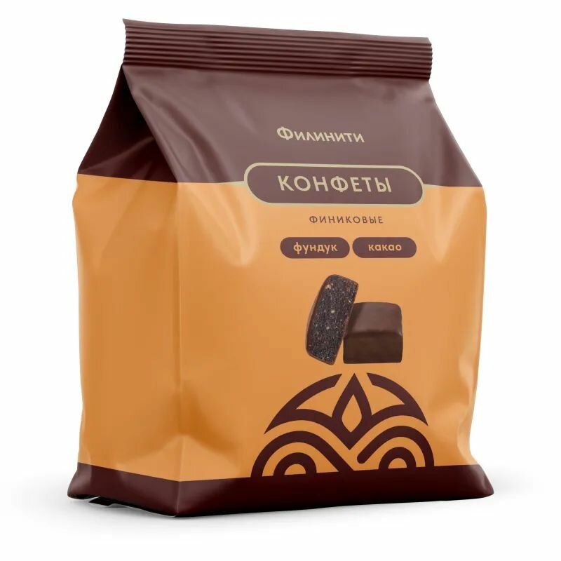 Конфеты Филинити глазирован из сухофрукт и орех с фунд и какао, б/сах 165г