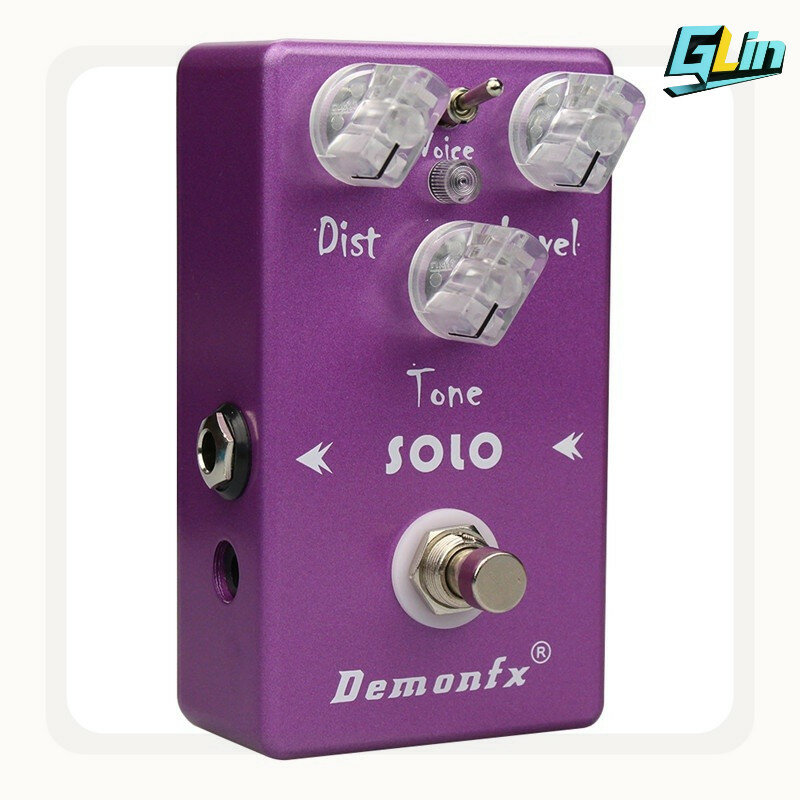 Demonfx SOLO Guitar Pedal with Two Modes (Wah + Distortion) & True Bypass