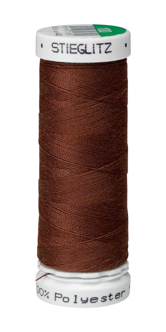 Нитки швейные Stieglitz100 150м, темно-коричневый (4420)
