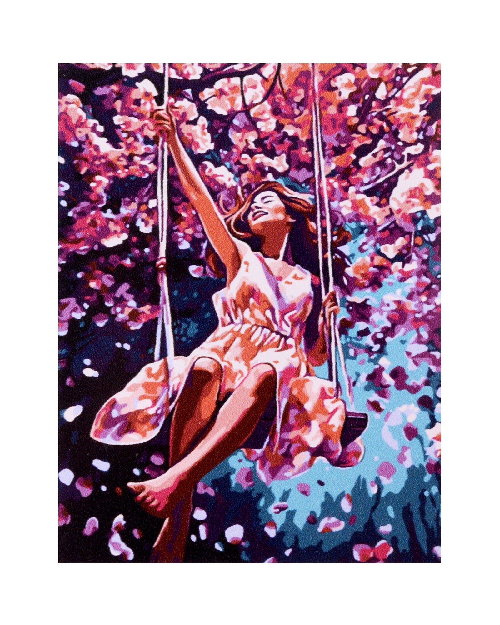 Картина по номерам LORI "Весеннее настроение", холст на подрамнике 30х40 см