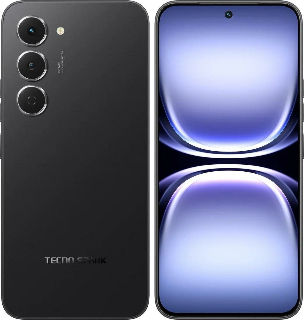 Смартфон Tecno Spark 40 Pro 8GB/256GB (чернильный черный), экран 6.78", камера 50 Мп, аккумулятор 5200 мАч