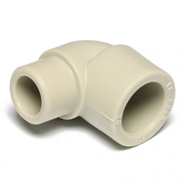 Колено для труб EKOPLASTIK PP-R, диаметр 20 мм, В-Н 90 градусов, ниппельное