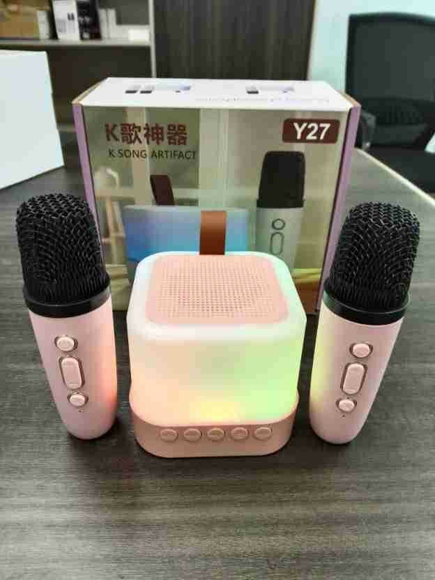 Y27 Кросс-бордерный Bluetooth-динамик Домашний беспроводной караоке-динамик с разделенным микрофоном для пения на улице Перезаряжаемый