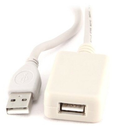 Активный удлинитель USB-Am/Af Premier 5-905A 15.0 - кабель 15м белый