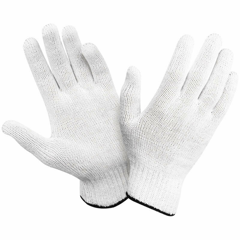 Перчатки х/б 7,5 класс Vega, без покрытия, 4 нити, белые, 27-29г, 134 текс, 300 штук, 344212