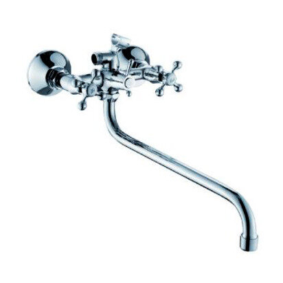 Смеситель для ванны с круглым изливом Эверест (Everest) Хром (B22-065)