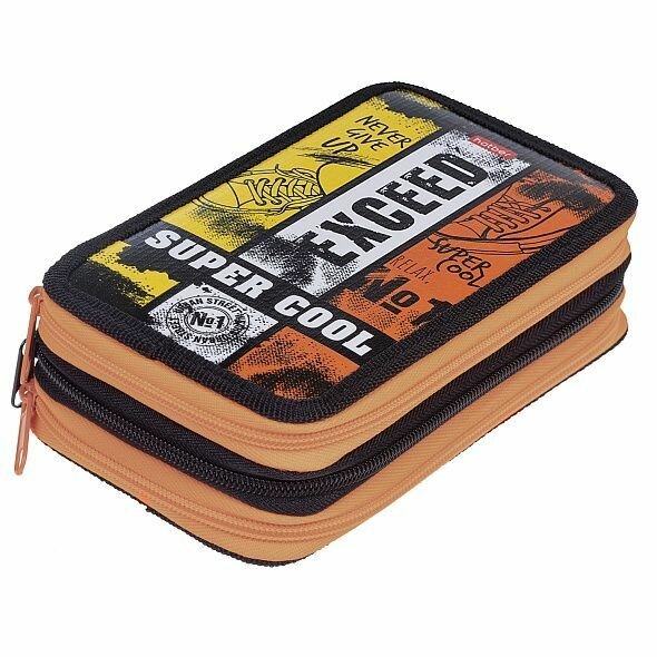 Пенал-книжка без наполнения Hatber 190х110мм 3 отделения