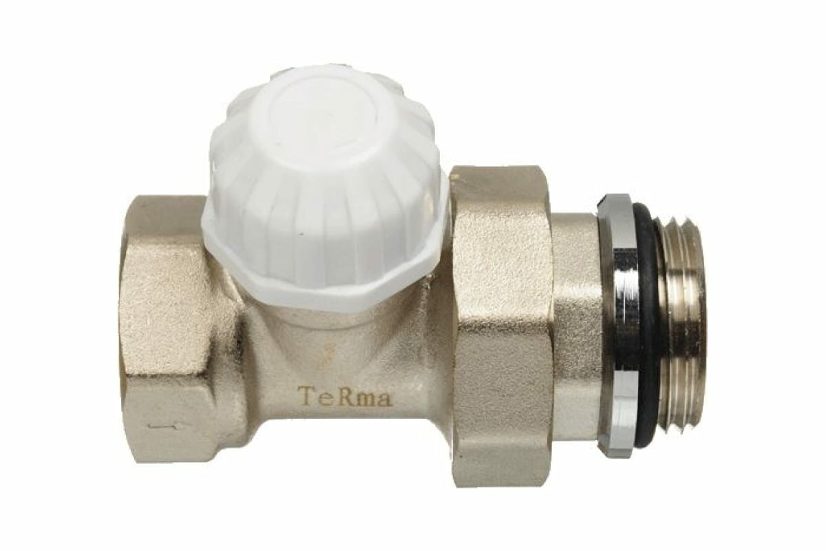 Термостатический клапан для термоголовки Terma 1' 33515 89089 совместимость и регулировка