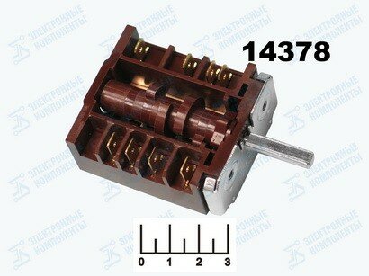 Переключатель для плит 5 позиций 8 контактов ПМЭ27-2353 (Лысьва)