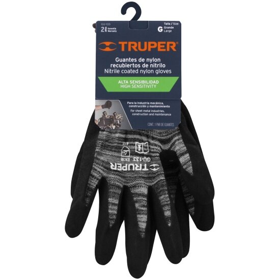 Перчатки Truper защитные рабочие GUX-POL-M 17065