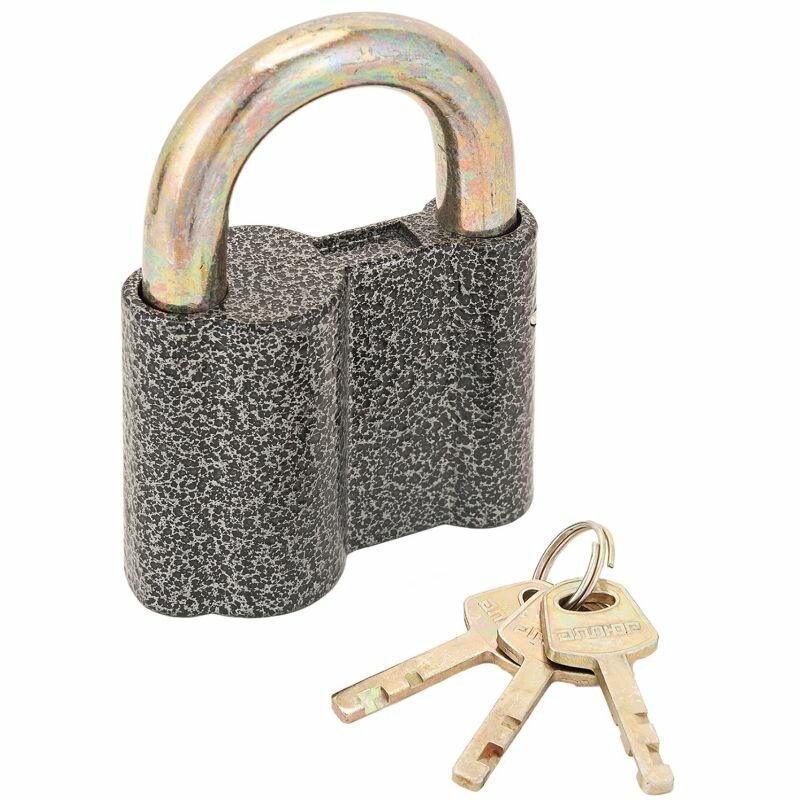 Замок навесной УЗК Аллюр ВС2С (76xd 14) алюм. сплав антич/серебро (3кл)