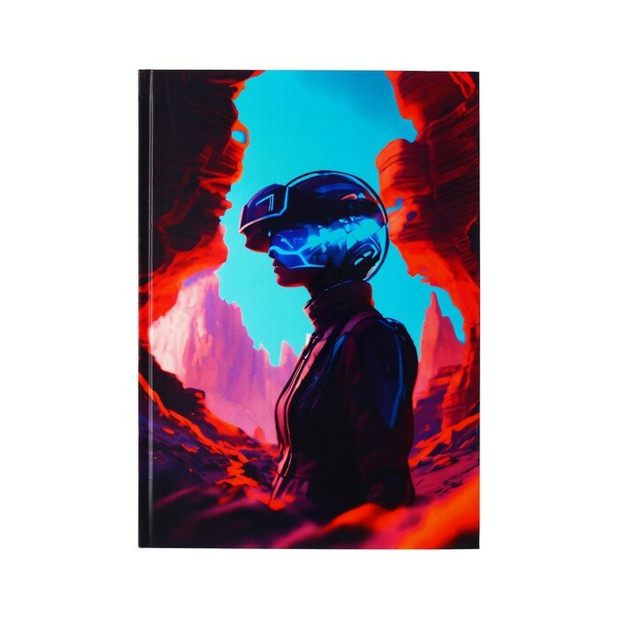 Колледж-тетрадь в твердой обложке 7БЦ, А4, 160 листов, Взгляд в будущее, блок в клетку, глянцевая ламинация